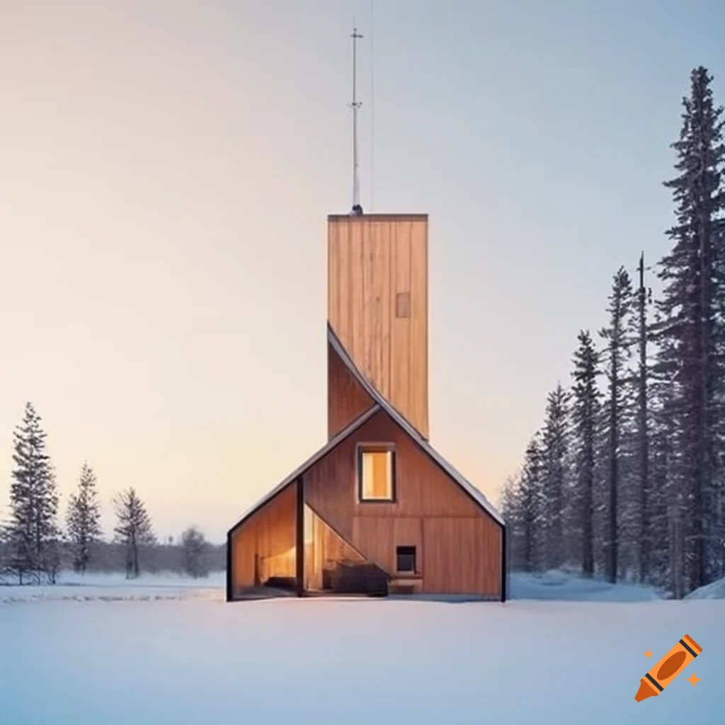 Finnish nordic minimalism tower cabin architecture