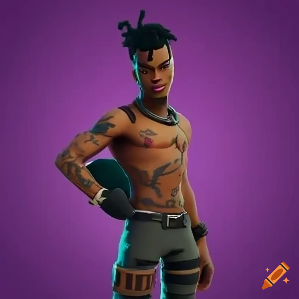 Fortnite style illustration of playboi carti on Craiyon