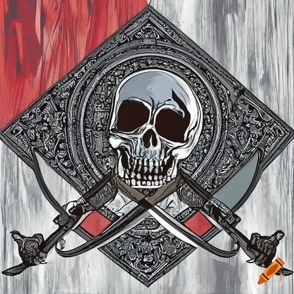 Skull flag with swords