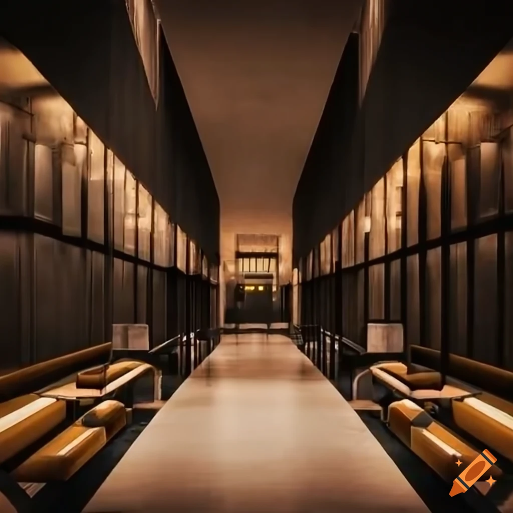 Modern office building lobby on Craiyon