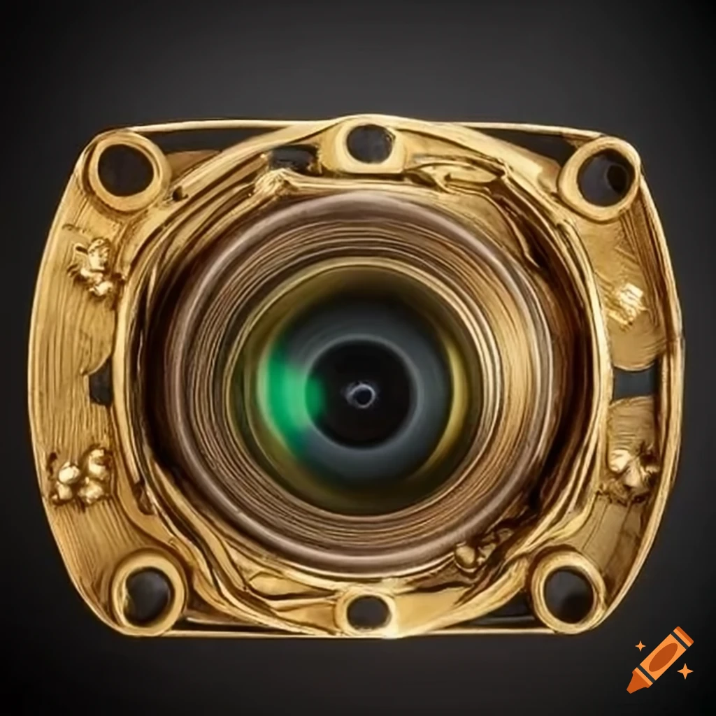 Golden alien symbols on ancient artifacts on Craiyon