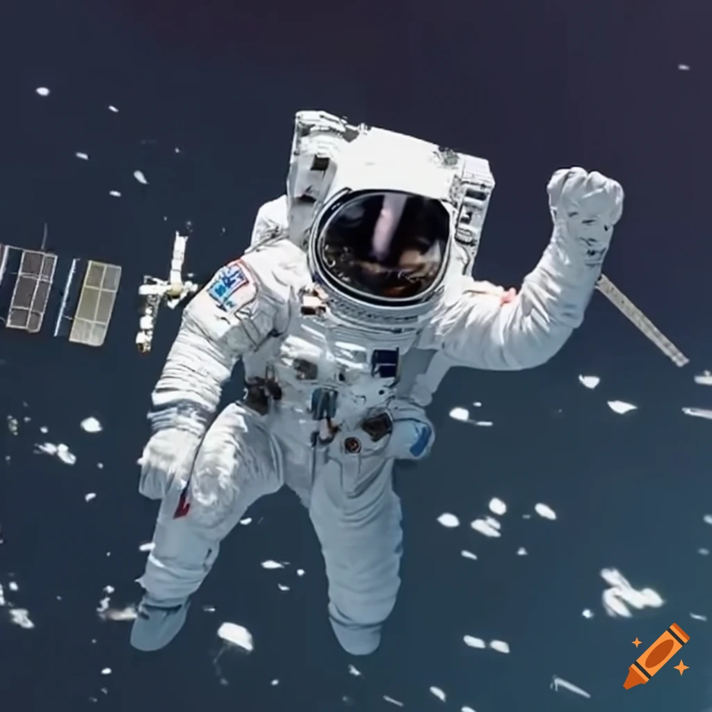 Floating In Space Astronaut Floating In Space Stock Illustration ...