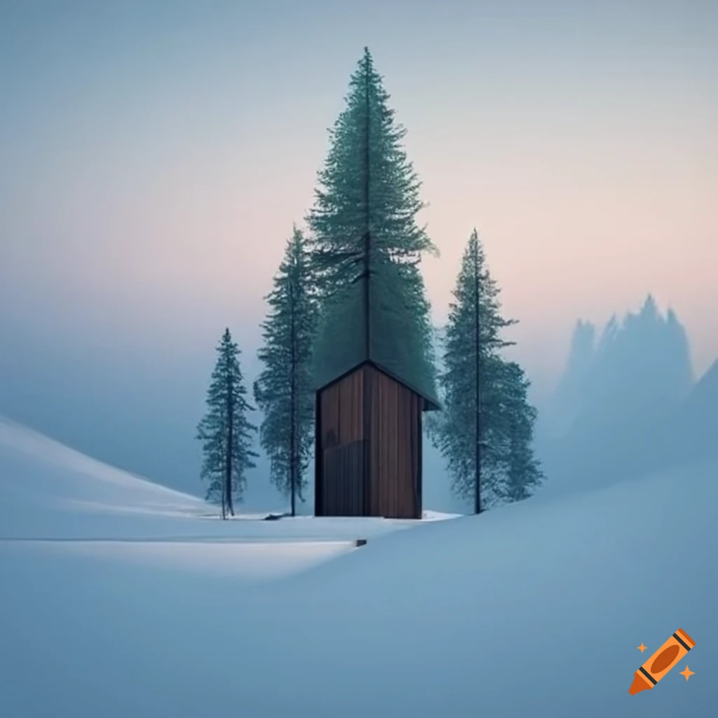 Sophisticated tower cabin architecture design on Craiyon