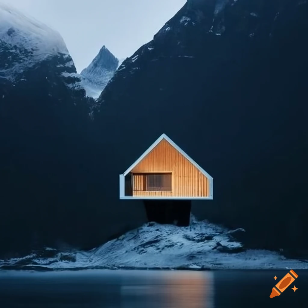 Norwegian tower cabin with minimalist design