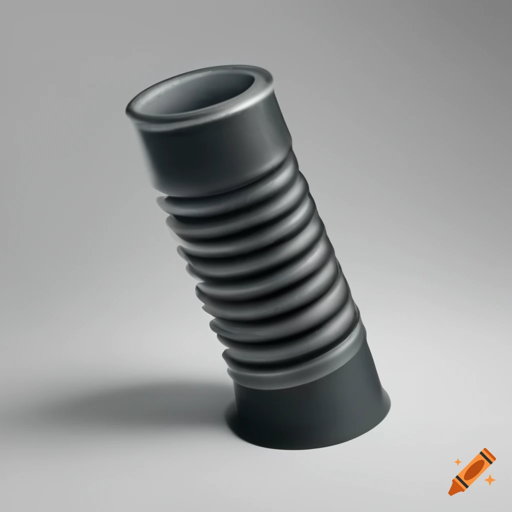 Cast iron bend pipe stacking industry on Craiyon