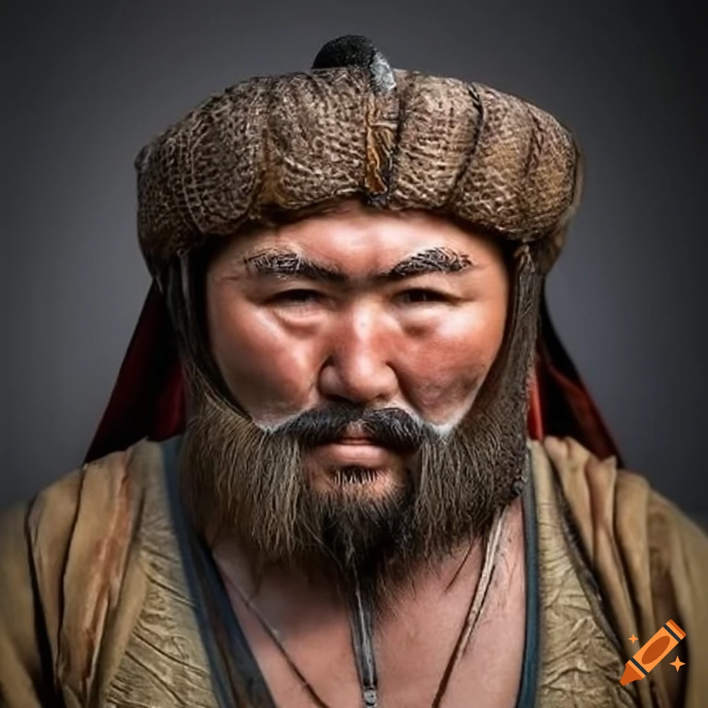 Image of a bearded turkic warrior on Craiyon