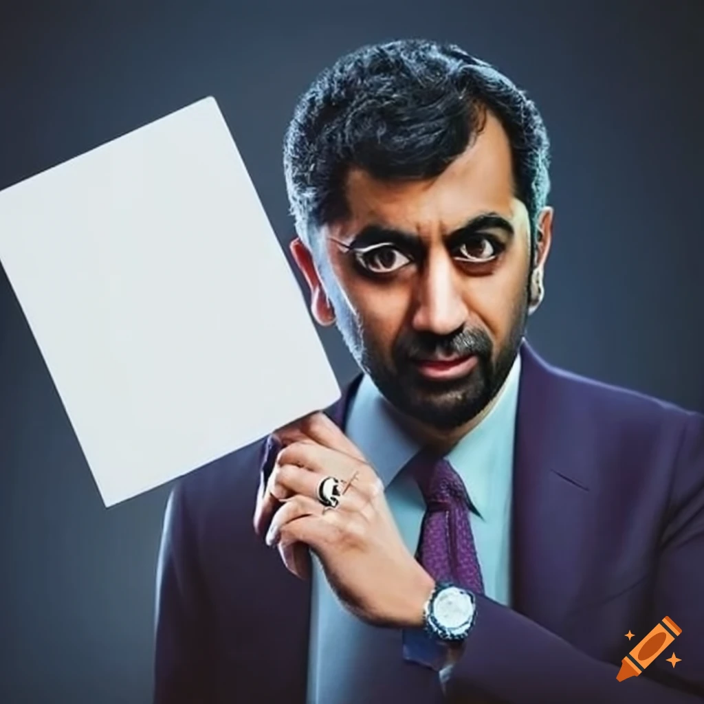 Portrait of humza yousaf, first minister of scotland on Craiyon