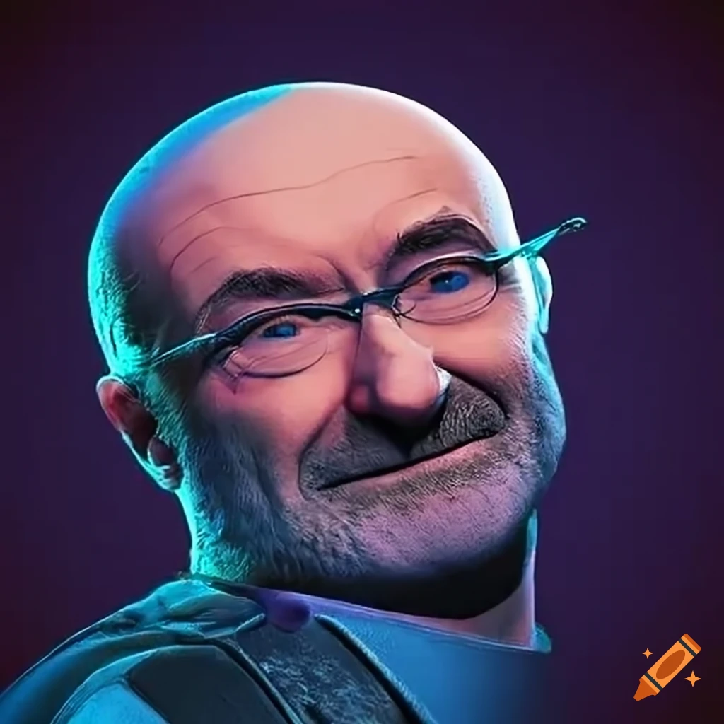 Phil collins computer game inspired art