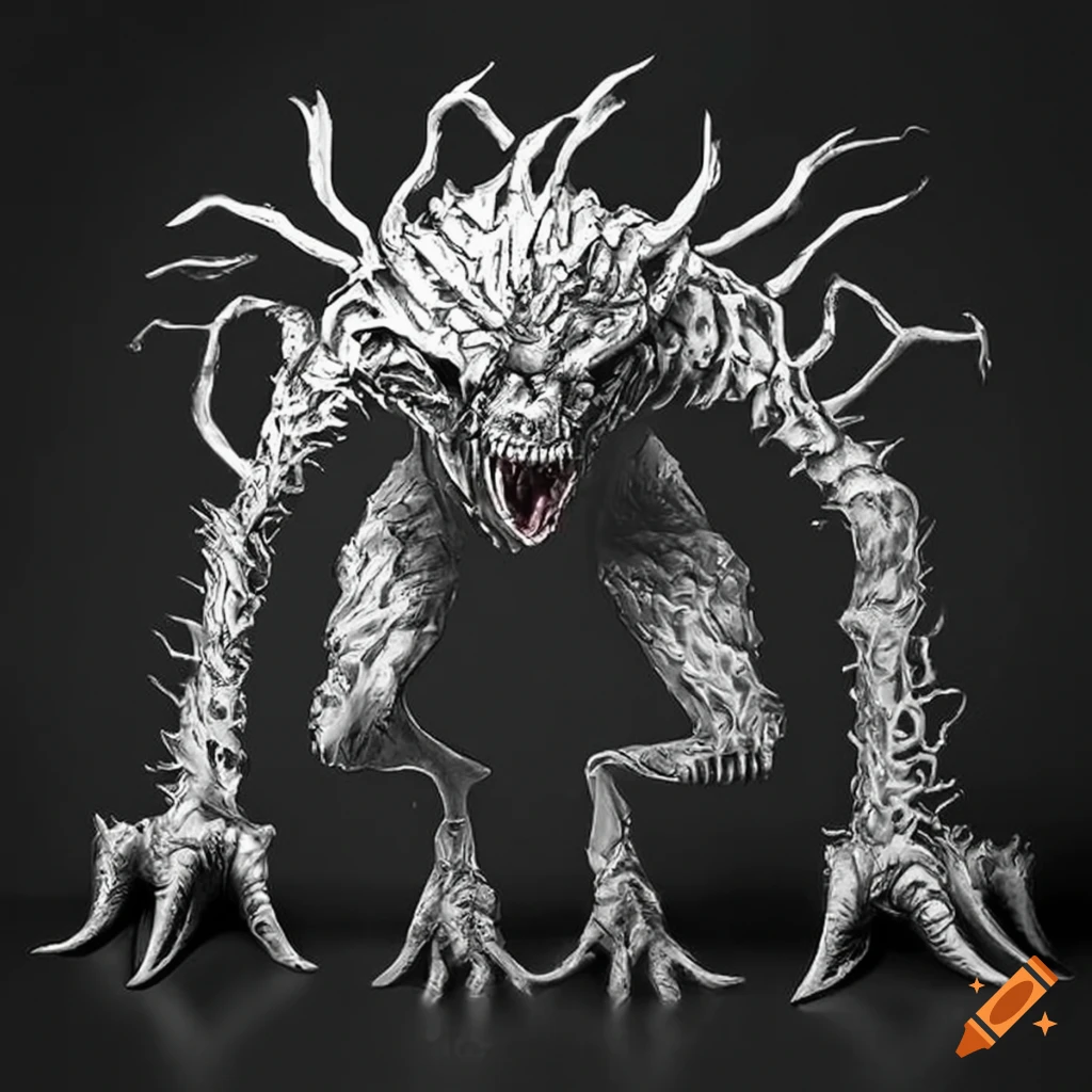 Titanium creature on Craiyon