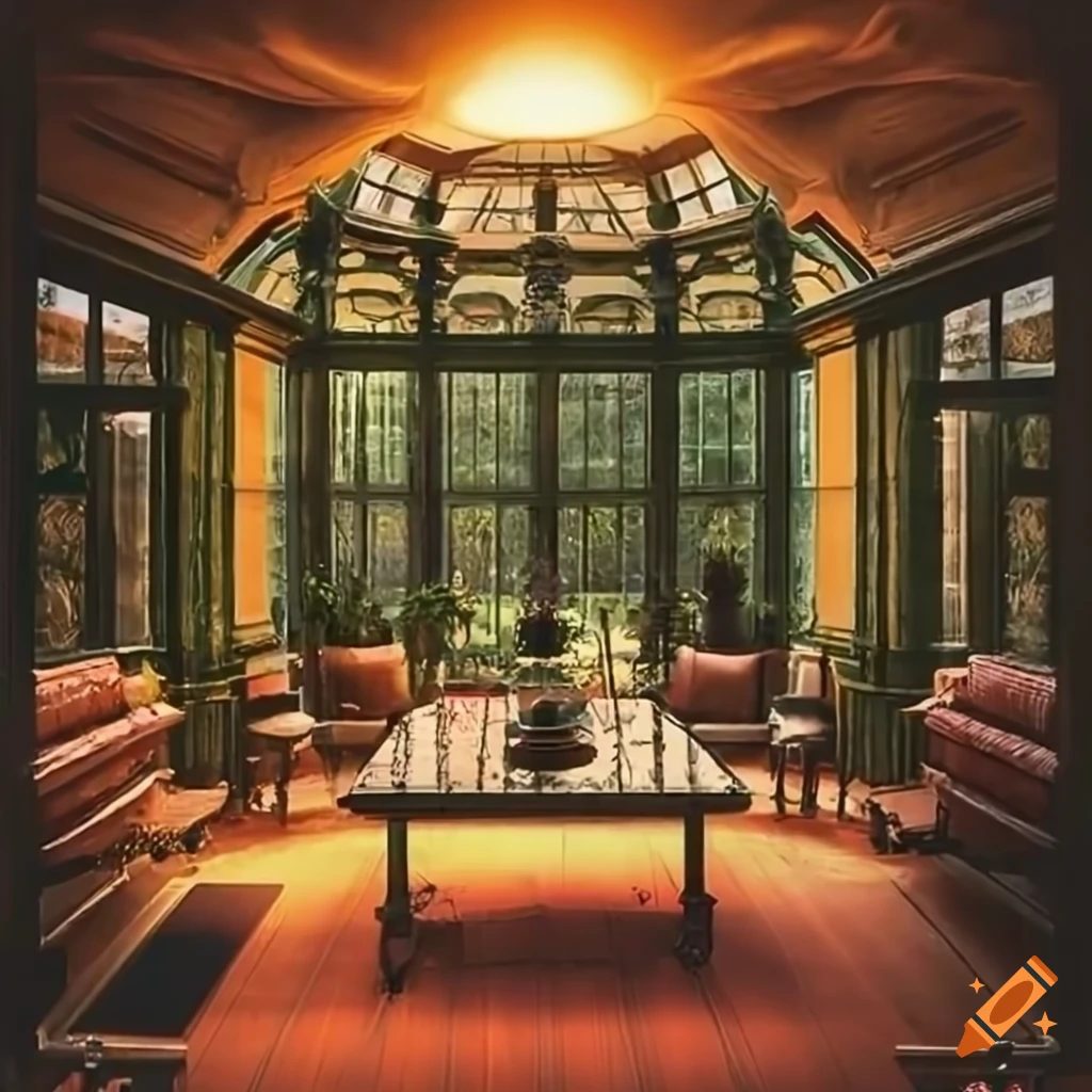 Interior of a renovated, glamorous irish castle on Craiyon