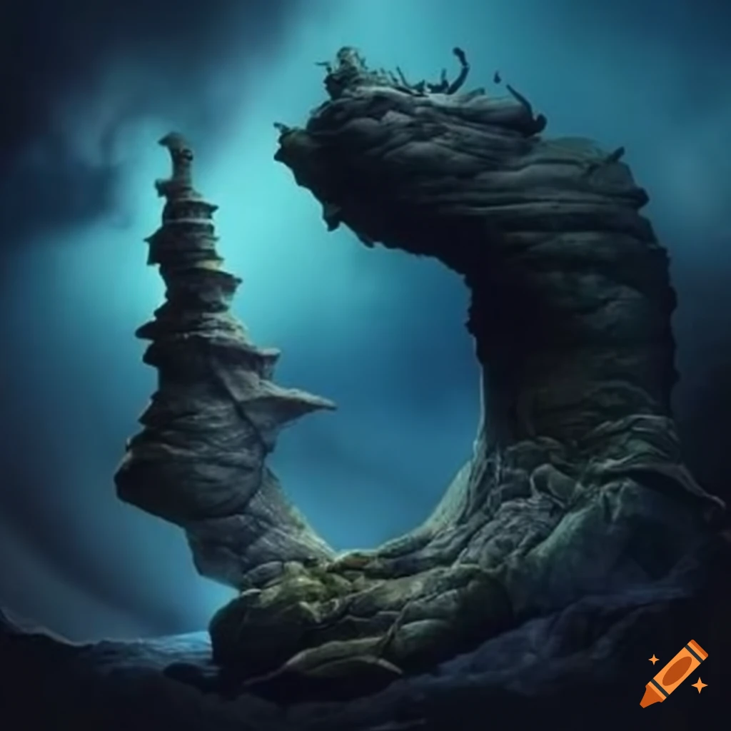 Map of a fictional continent on Craiyon