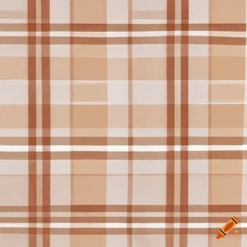 Orange plaid print design on Craiyon