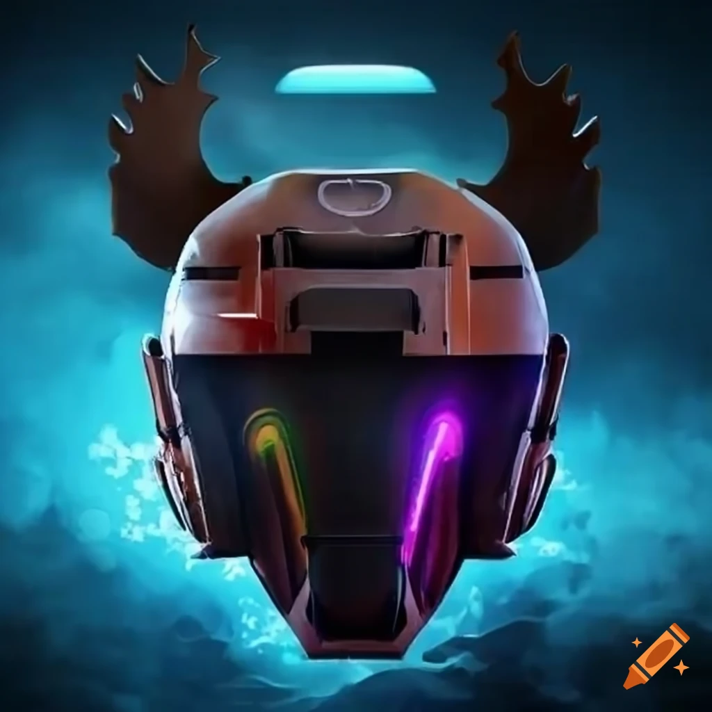Moose-inspired innovative helmet on Craiyon