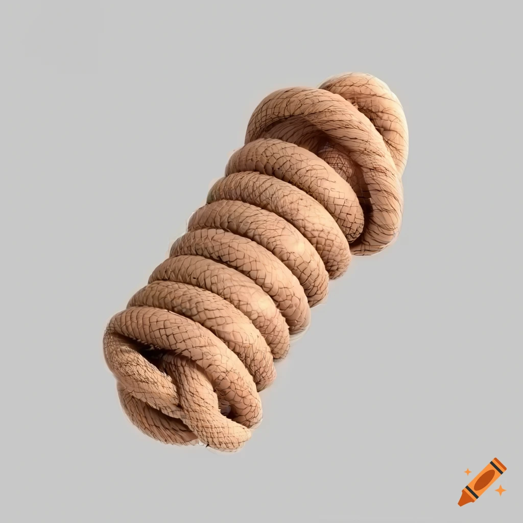 Cartoon illustration of a shiny climbing rope