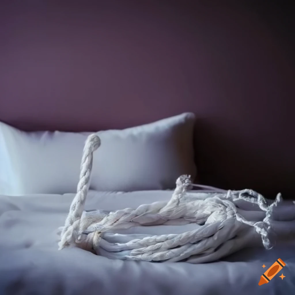 White rope on a bed