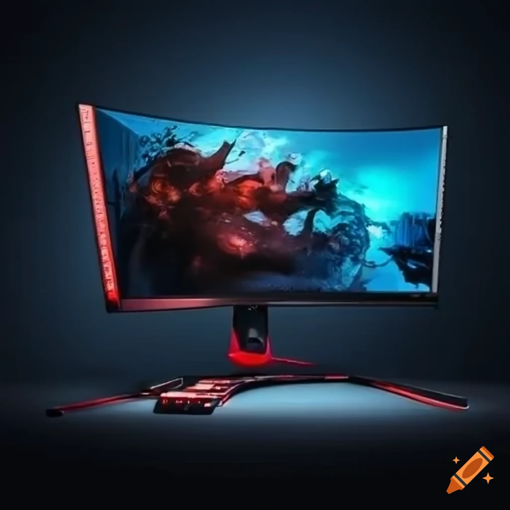 Gaming monitor for immersive gaming experience