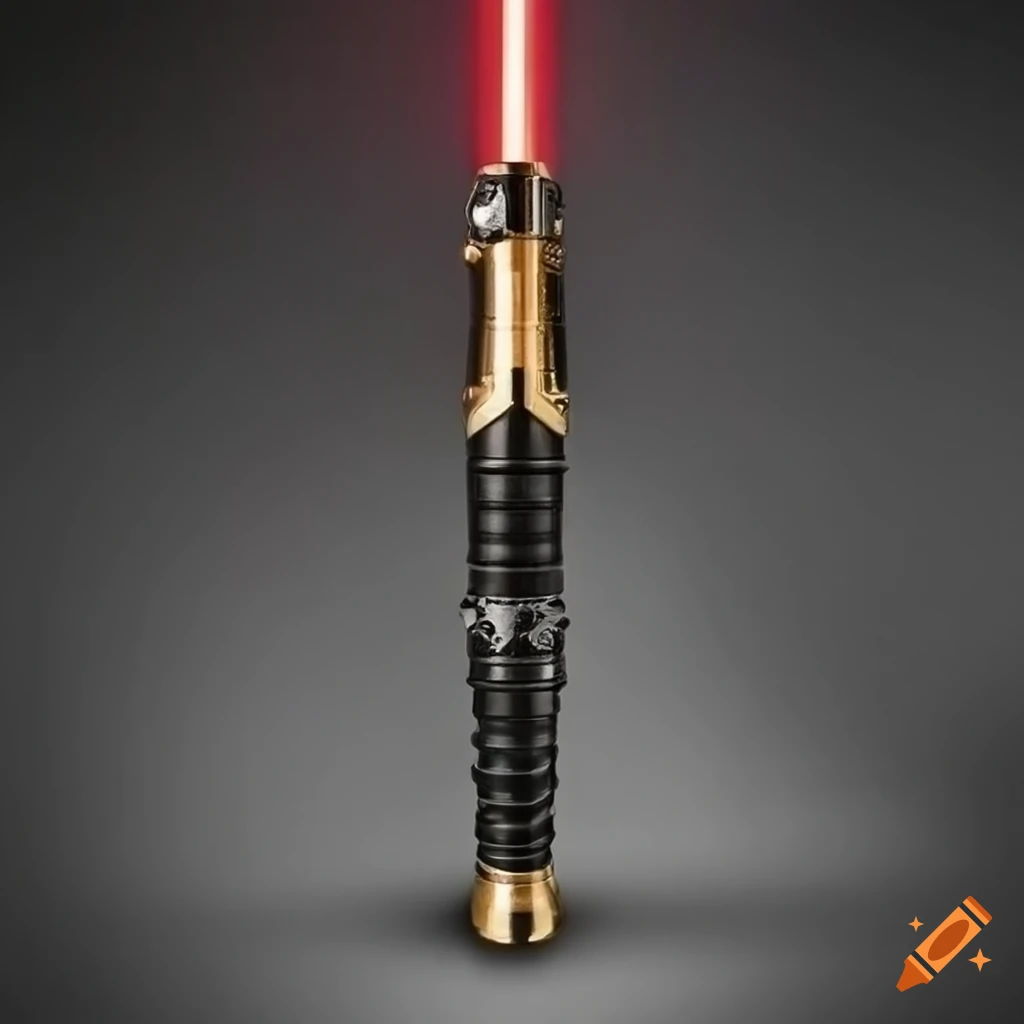 Iconic lightsaber hilt on Craiyon