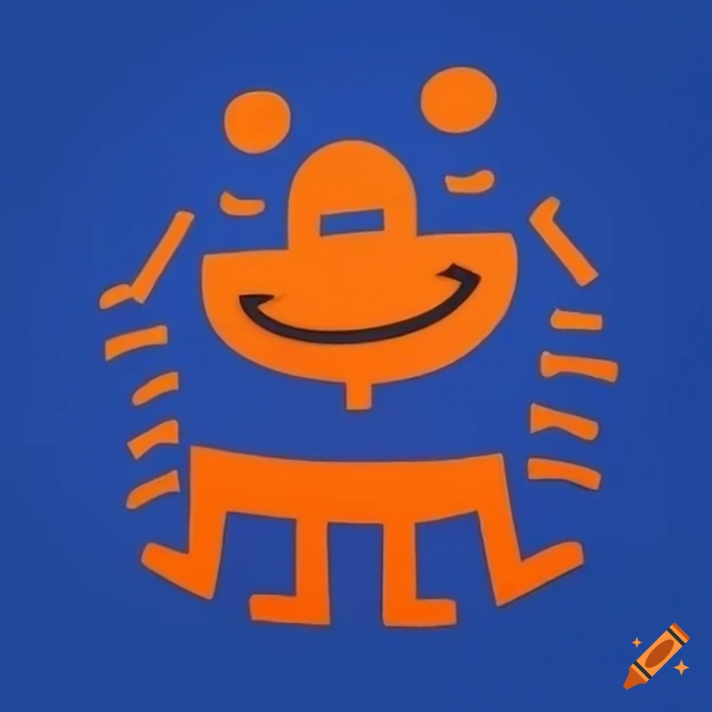 Keith Haring style logo of the New York Islanders on Craiyon
