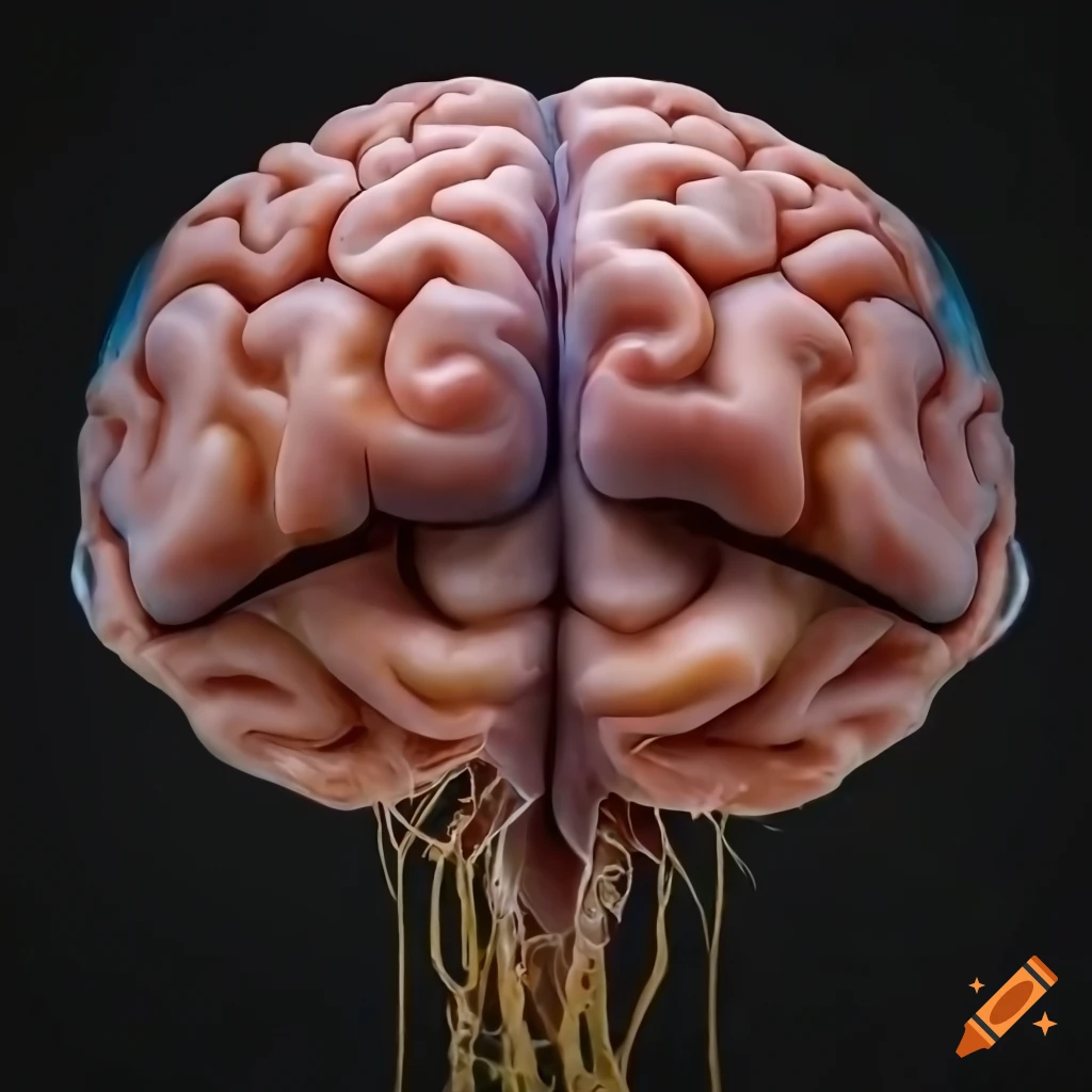 Psyhodelic man tree brain depression. the brain grows into a tree. eats ...