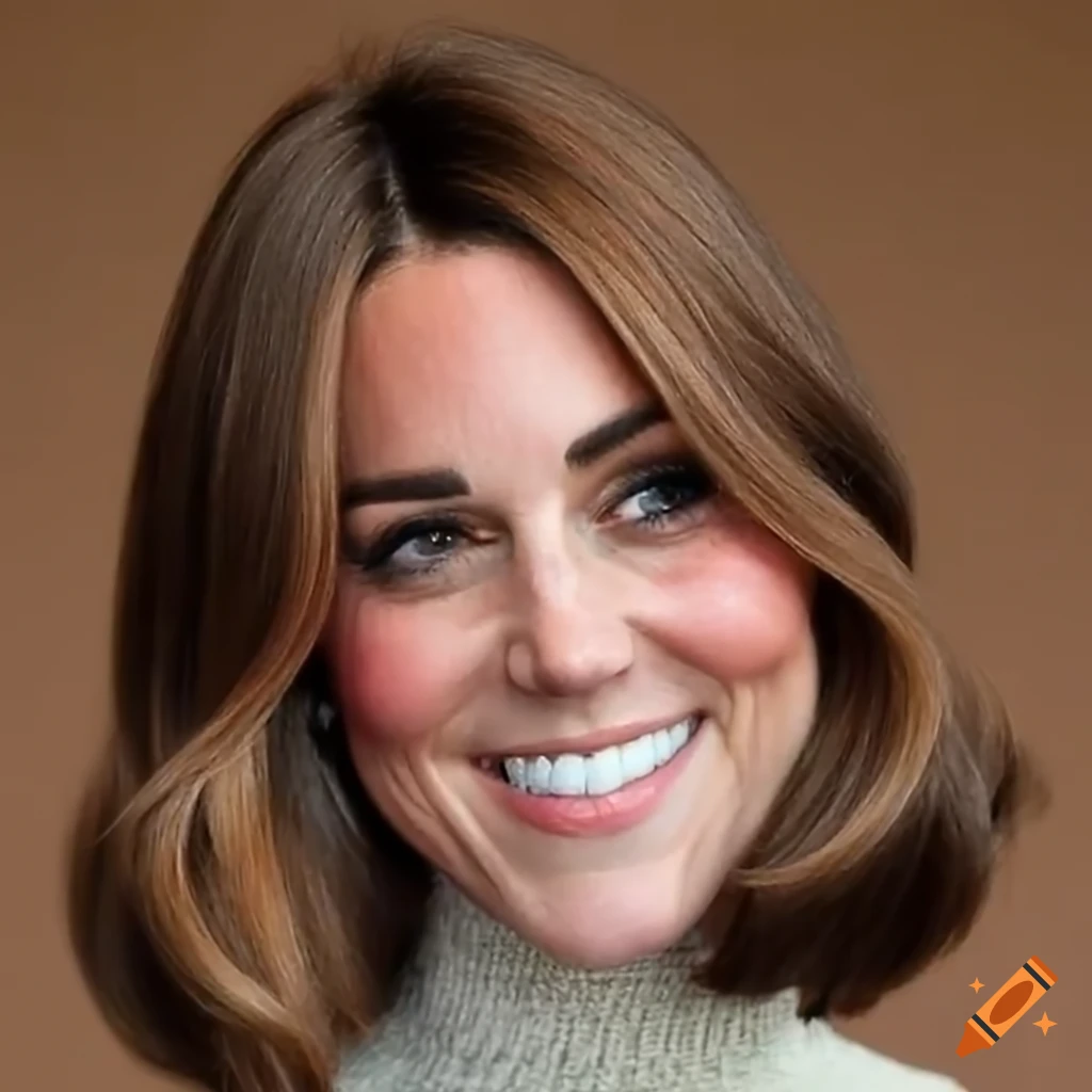 Kate middleton with a trendy bob haircut