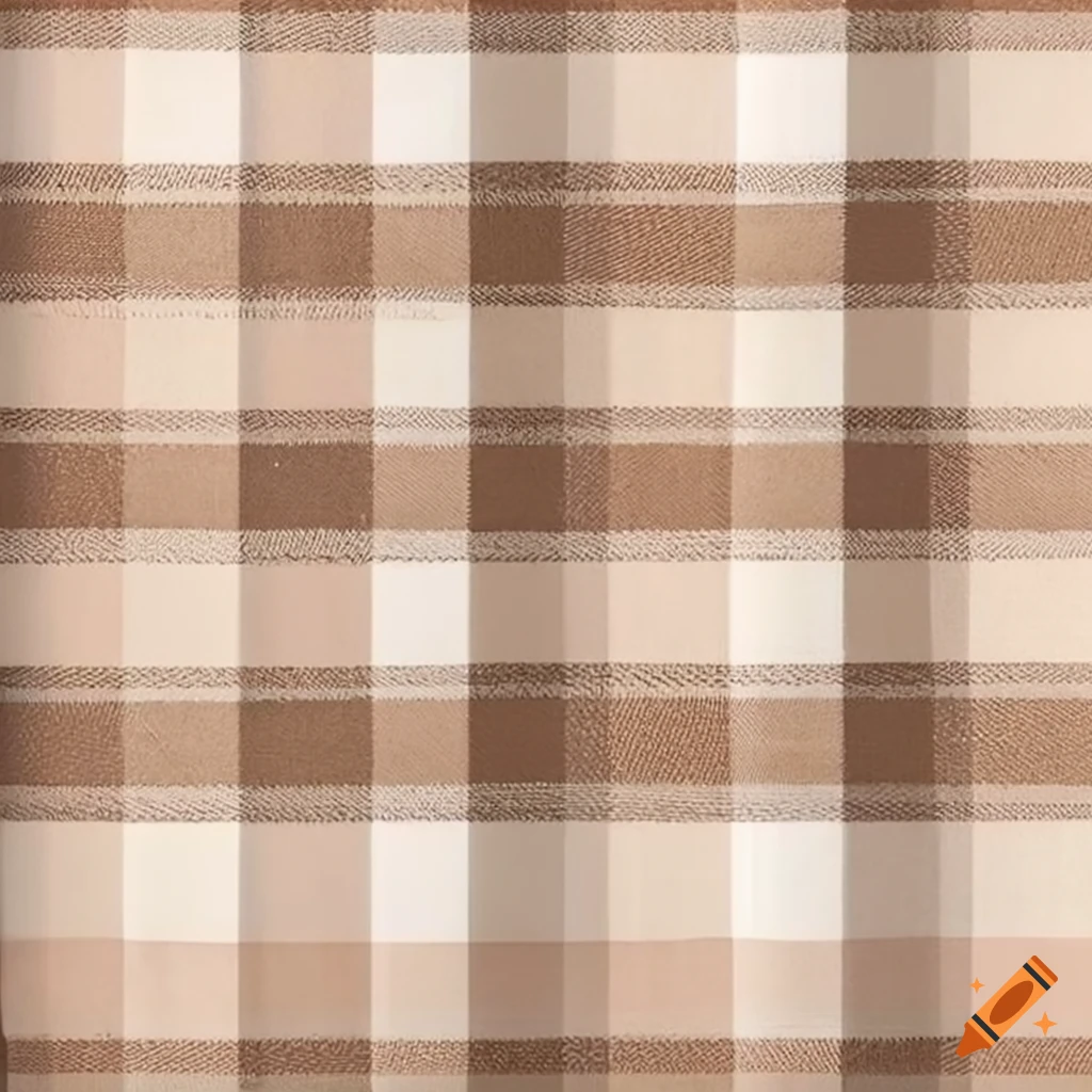 Beige plaid print