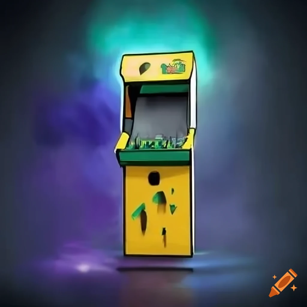 Arcade machine featuring usain bolt on Craiyon