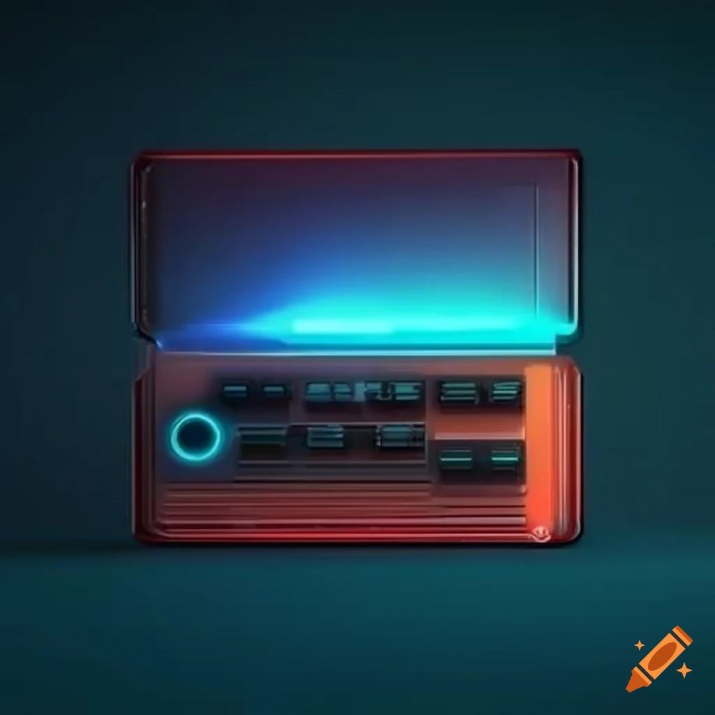 Futuristic rectangular game interface on Craiyon