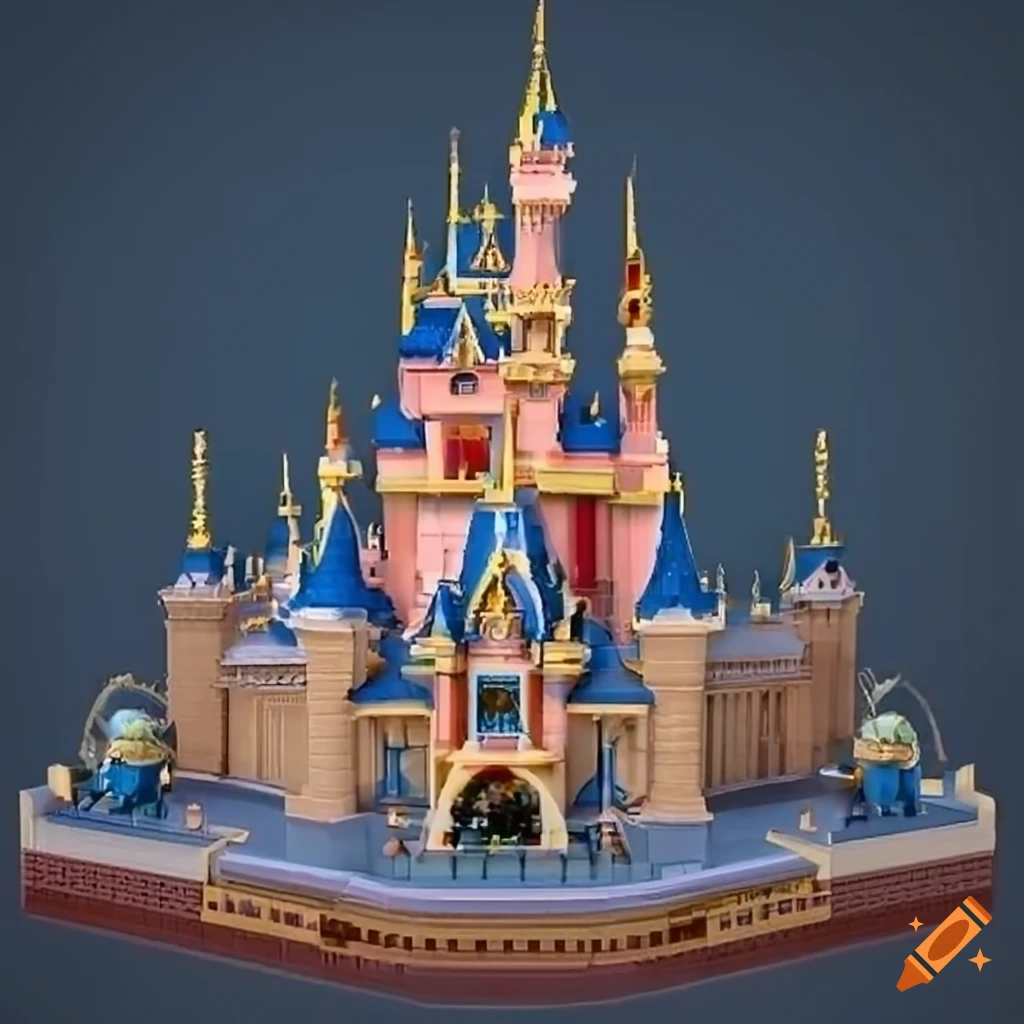 3D model of Disneyland Paris on Craiyon