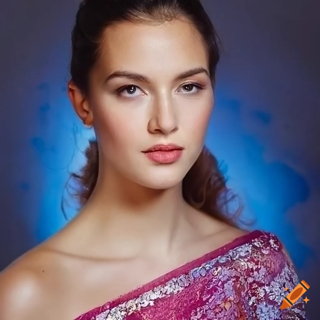 Captivating Portrait Of A Young Female Model On Craiyon