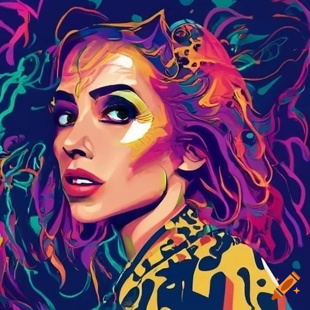 Excitement in pop art style on Craiyon