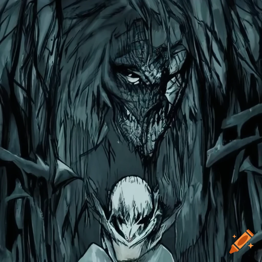 Disturbing black and white artwork of Howl from Howl's Moving Castle on ...