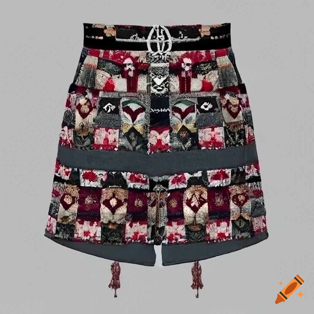 3d render of revolve ss24 playsuit with edgy patchwork design on Craiyon