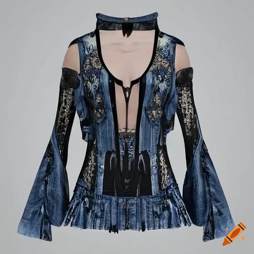 High-detail 3d rendering of a ghost-styled playsuit on Craiyon