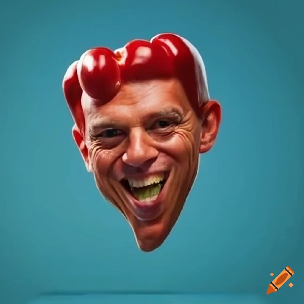 Sultry chili pepper man on book cover on Craiyon