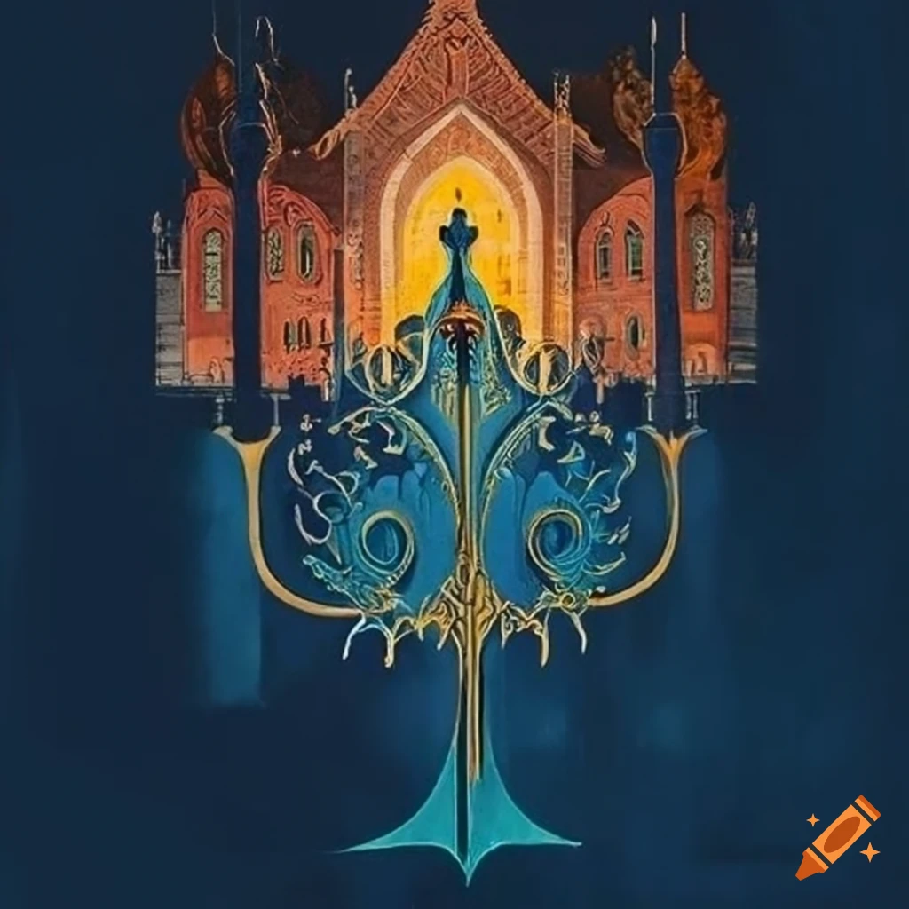 Vintage travel poster of gondor on Craiyon