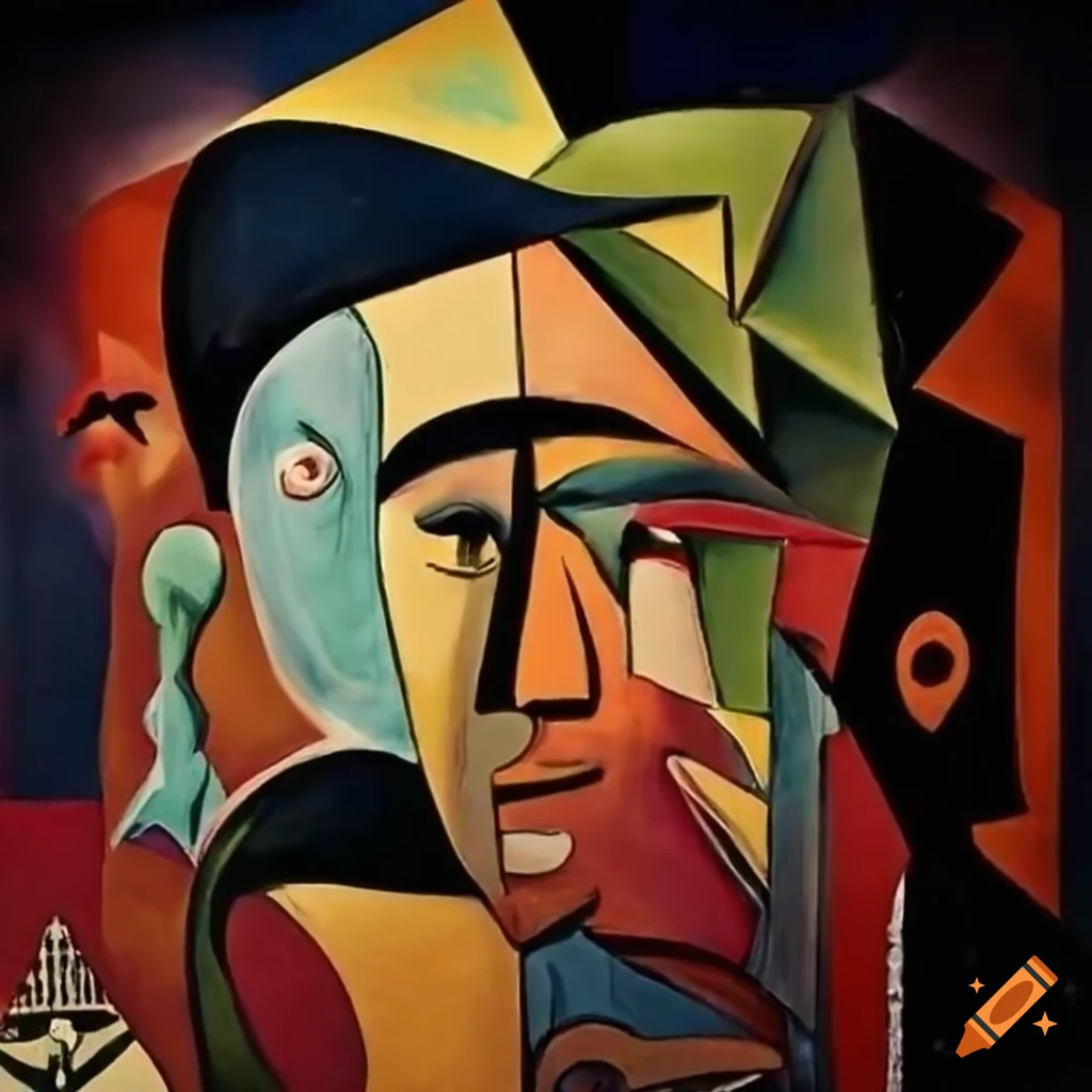 Luxury painting of picasso titled guernica