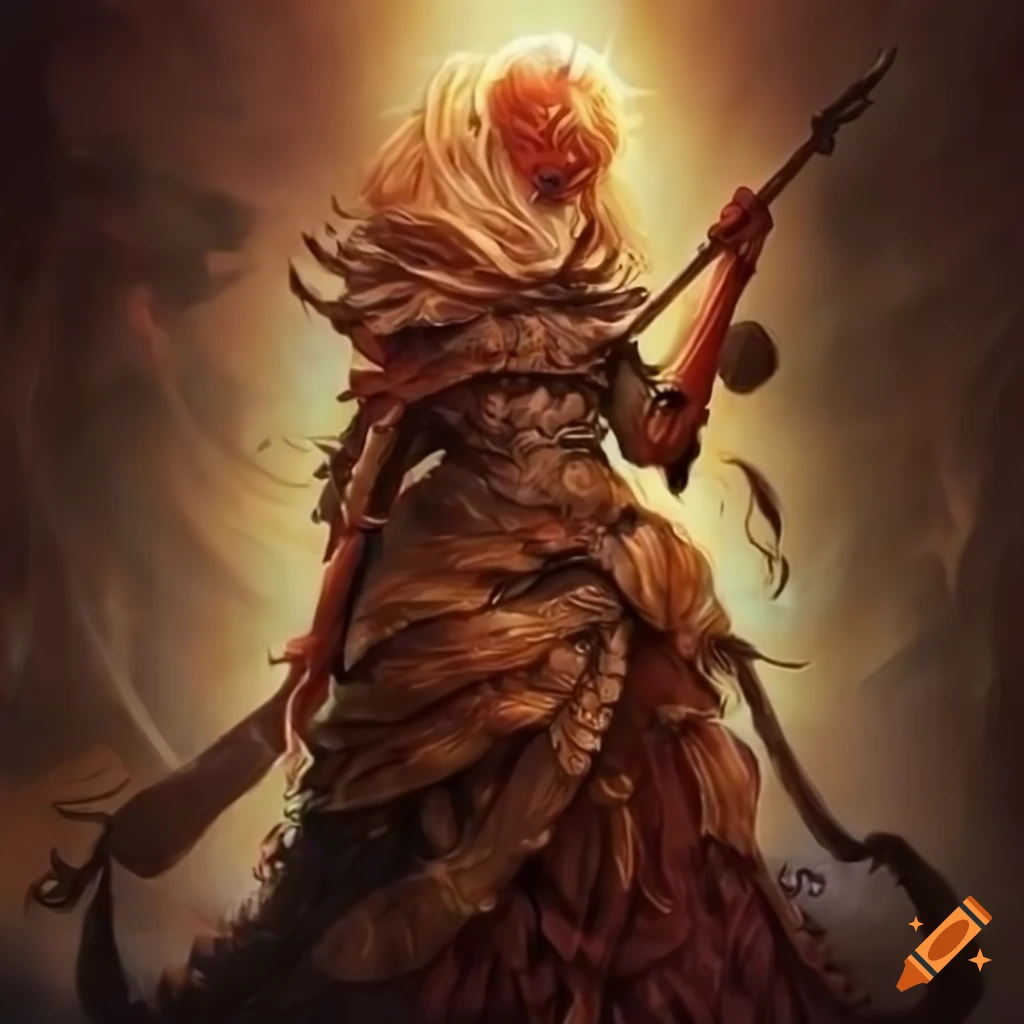 Fantasy art of a wizard in a desert on Craiyon