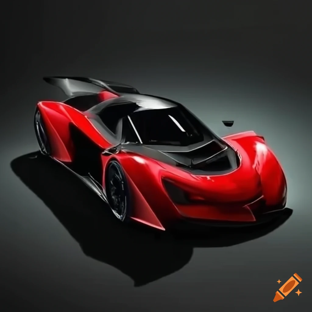 Image of a hypercar on Craiyon