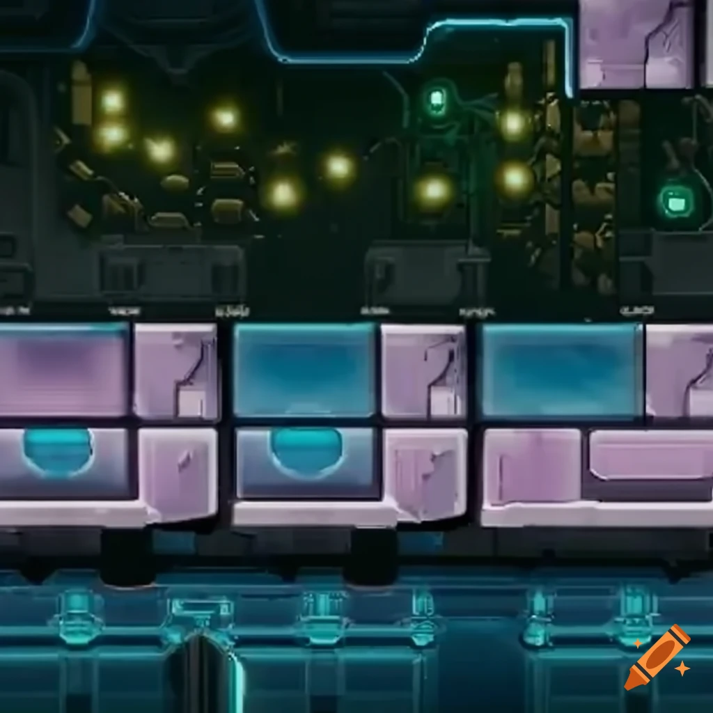 2d tiles from the game metroid dread