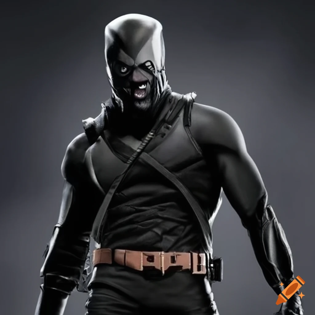 Comic book hero wearing a black jacket on Craiyon