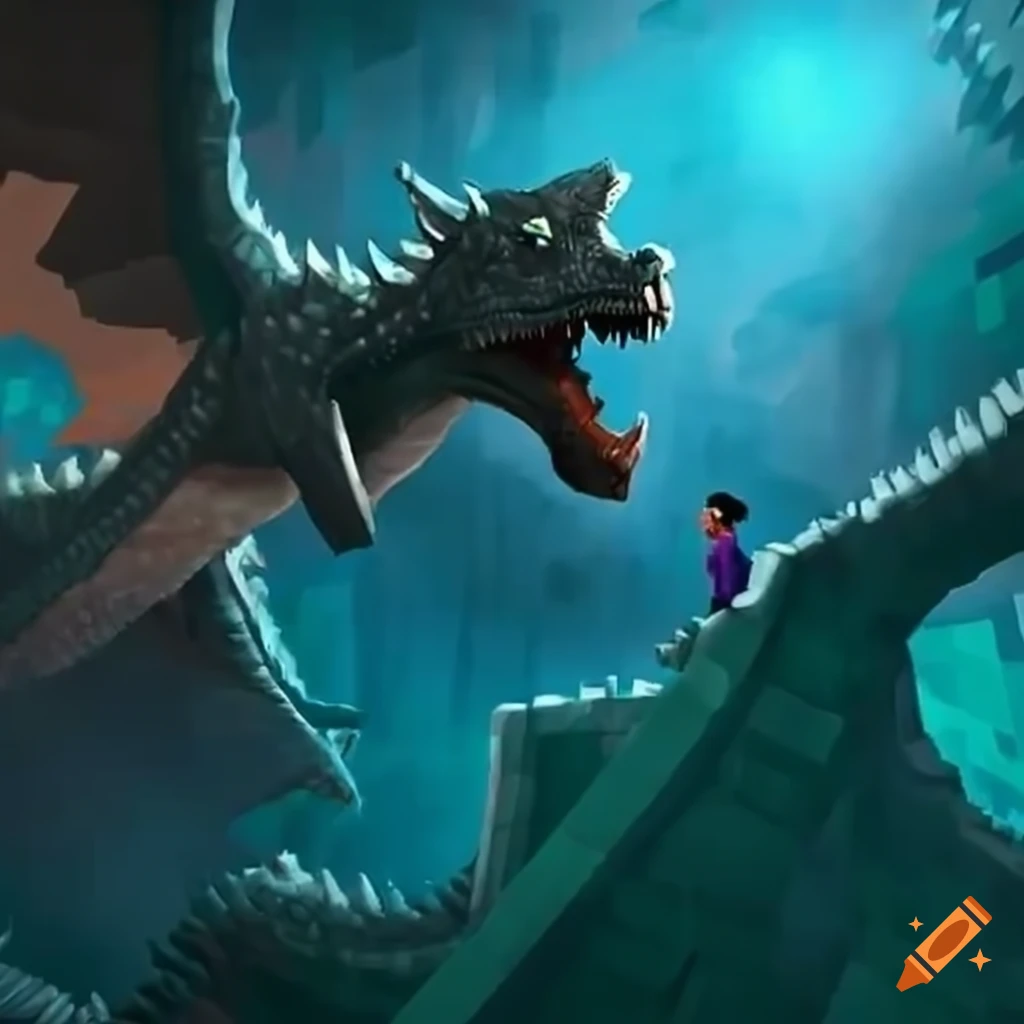 Dragon huge luci character from disenchantment series on Craiyon