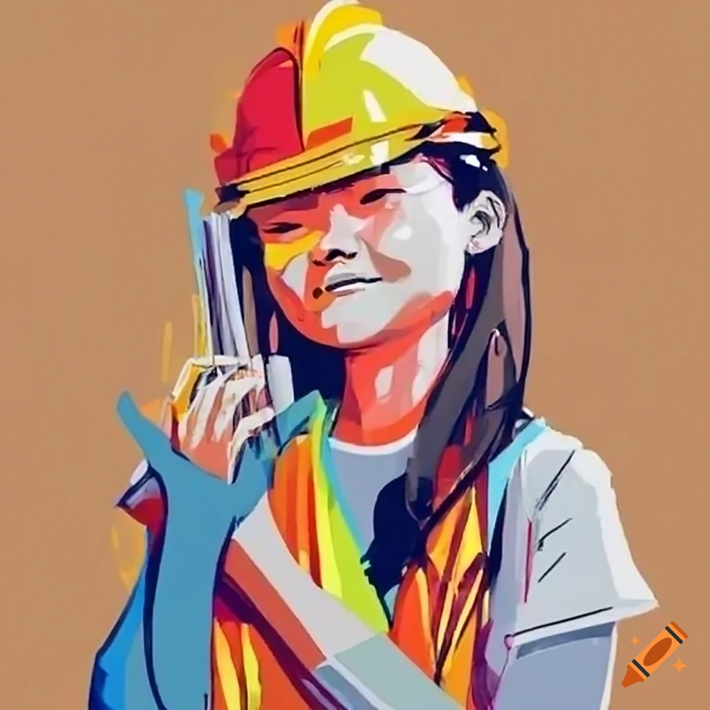 Ad for civil engineering featuring a girl in an art-inspired setting on ...
