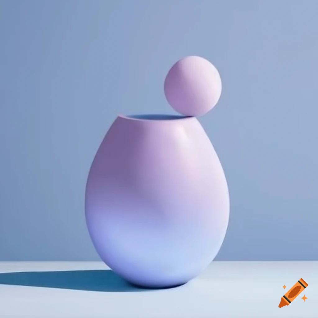 Calm and serene blue minimalistic artwork