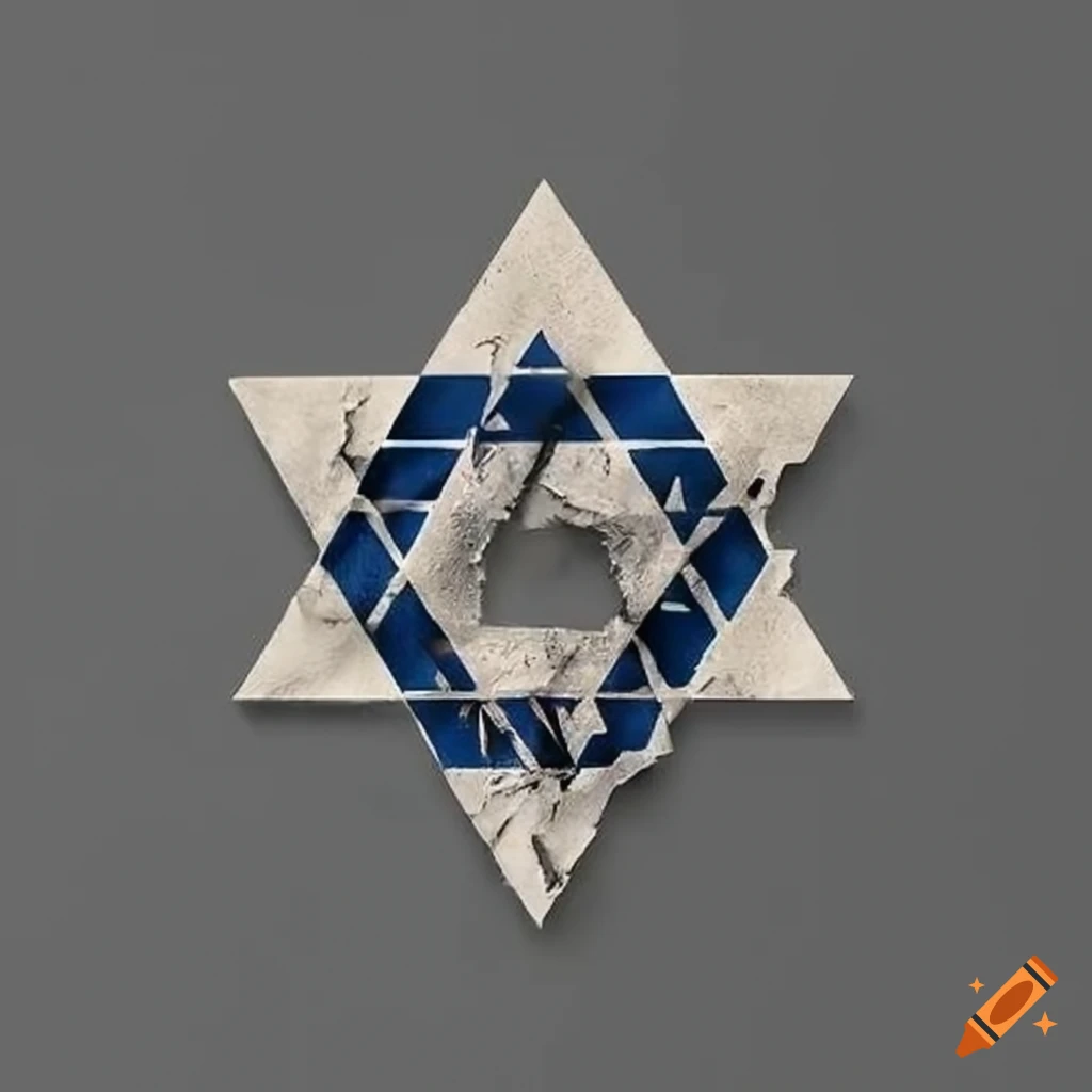 Destruction of the star of david logo