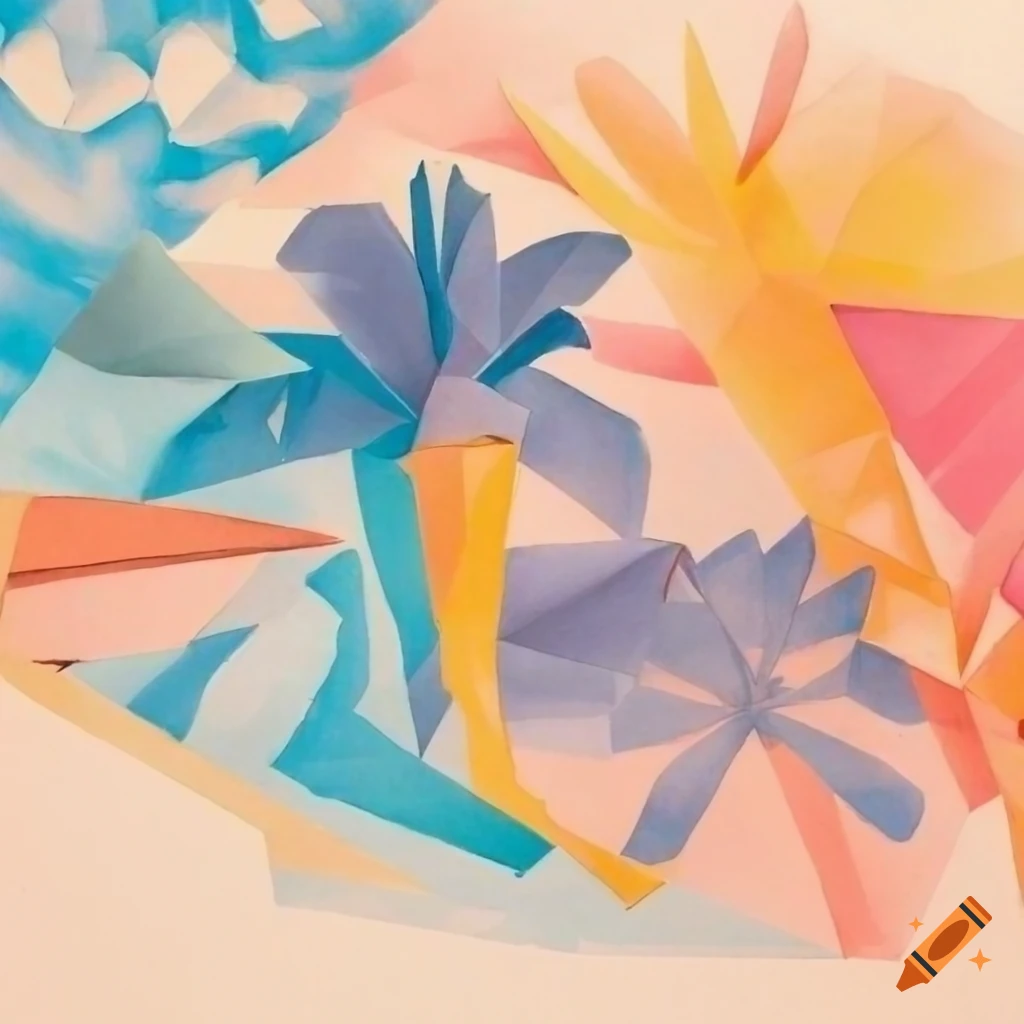 Paper Art images created on Craiyon