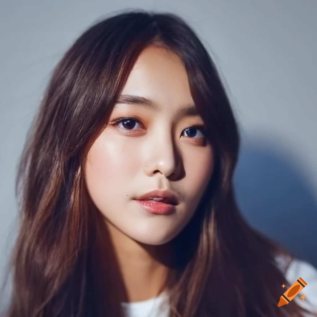 Portrait of a stunning child actress in white T-shirt on Craiyon