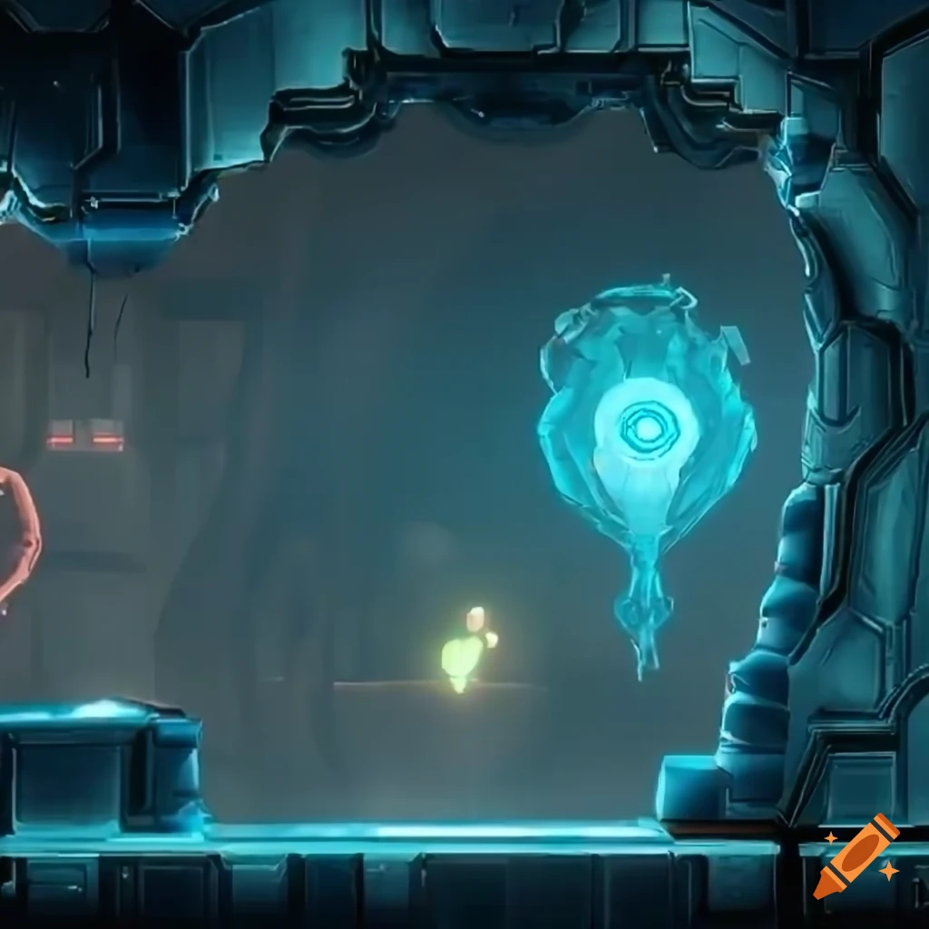 Realistic high-resolution tiles of metroid dread game