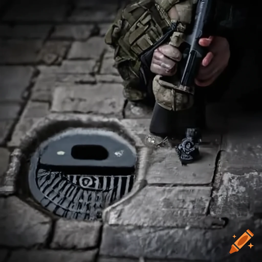 Humorous image of a mini sniper shooting at obstacles on Craiyon