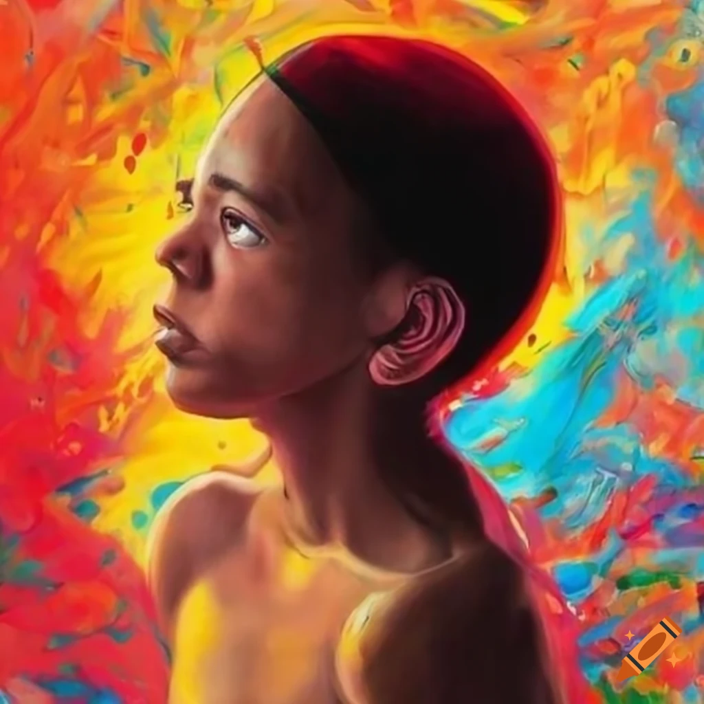 Obra de arte chamada o menino por arthur timotheo