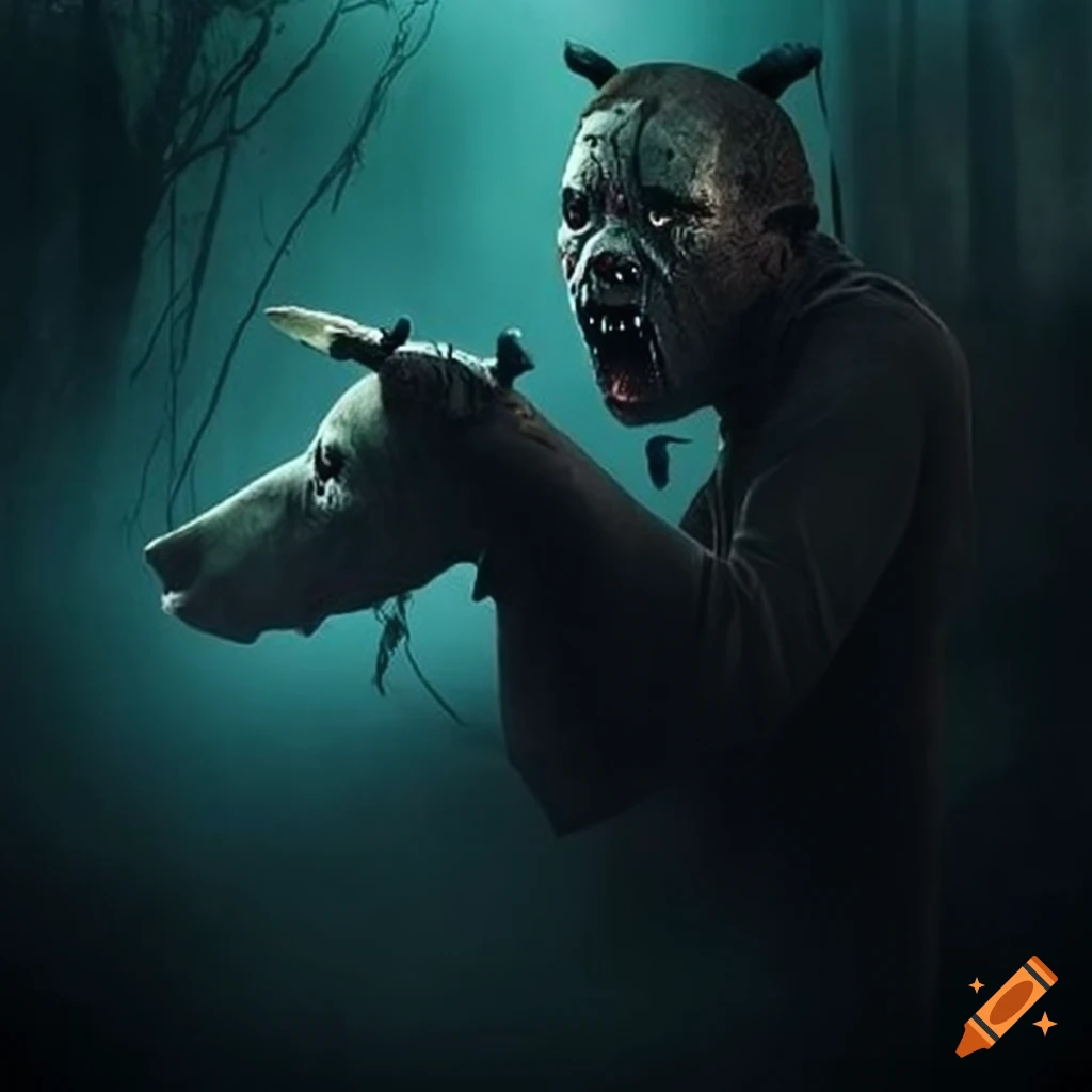 Poster for a spooky african horror movie